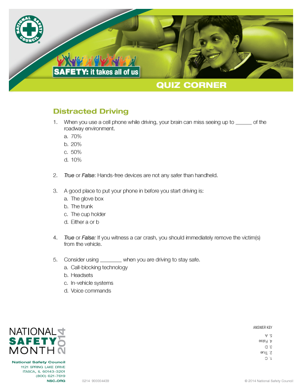 Take the Quiz! Distracted Driving | Milnes Auto Group