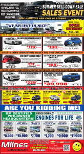Milnes Chevy August Specials | Milnes Auto Group